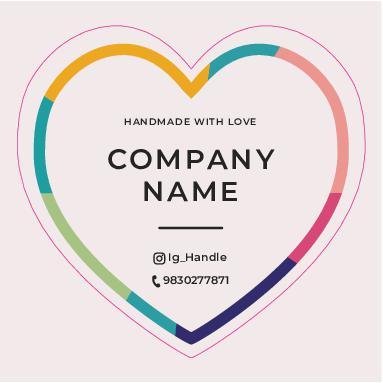 Browse Multiple Designs for Heart Shape Sticker & Labels Online
