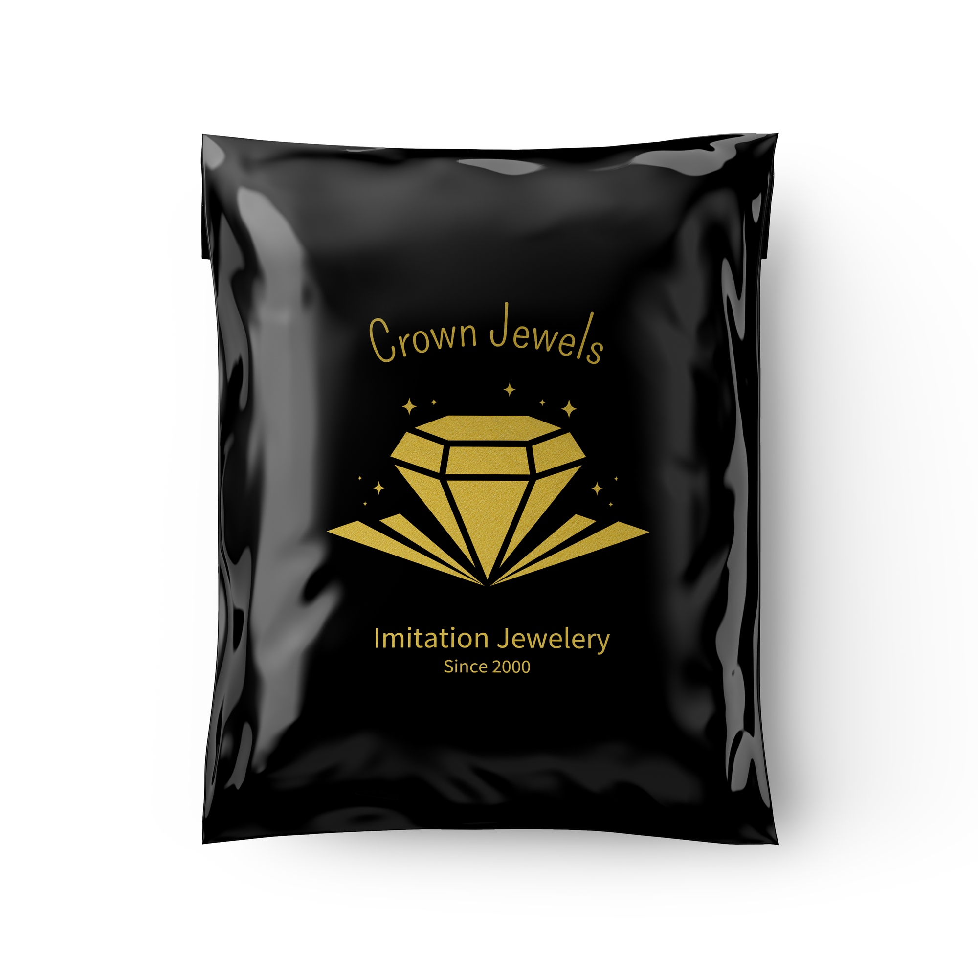 Browse Design - Black Custom Courier Poly Bags (with POD) - Kraftix Digital