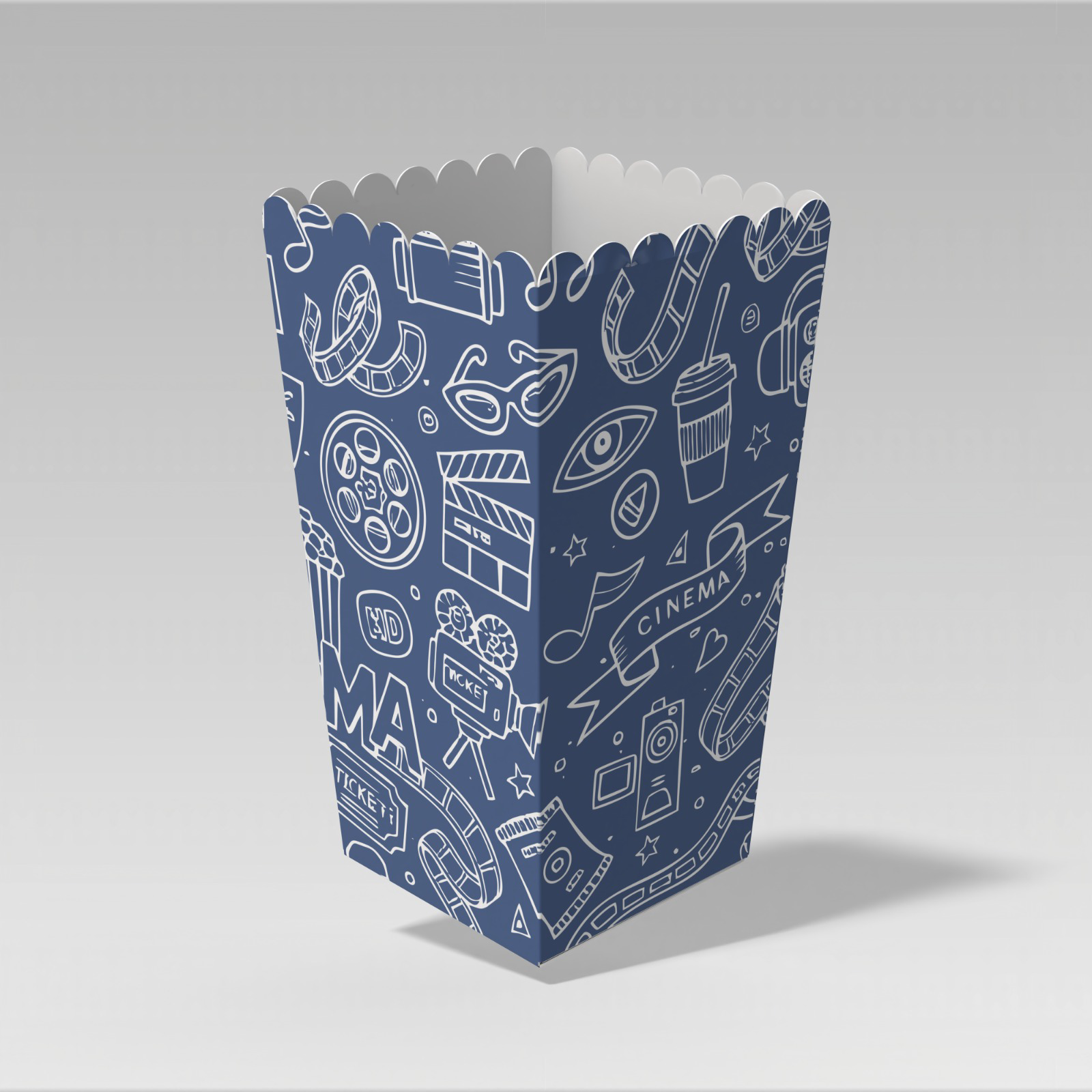 Explore Custom Popcorn Box Templates & Personalize Instantly