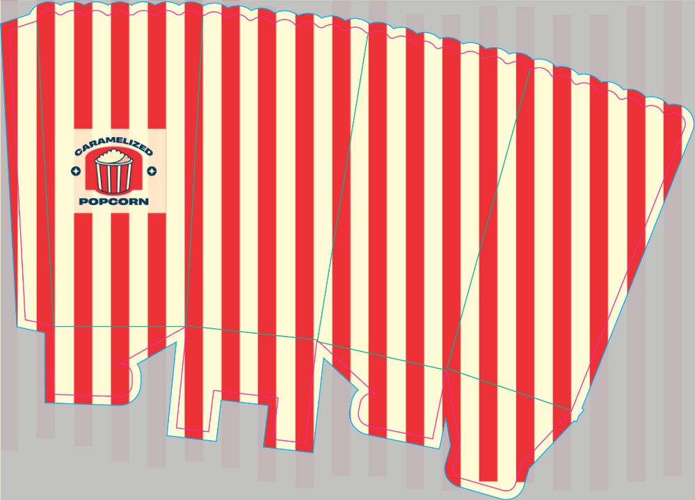 Explore Custom Popcorn Box Templates & Personalize Instantly