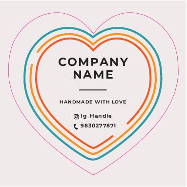 Browse Multiple Designs for Heart Shape Sticker & Labels Online