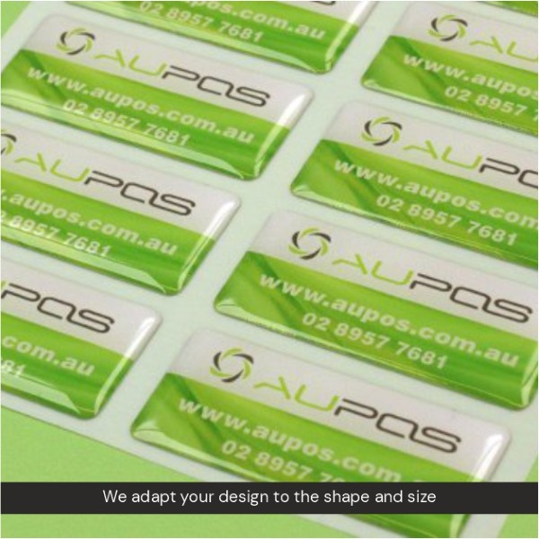 3D Dome Stickers – Custom Epoxy Domed Labels | Kraftix Digital