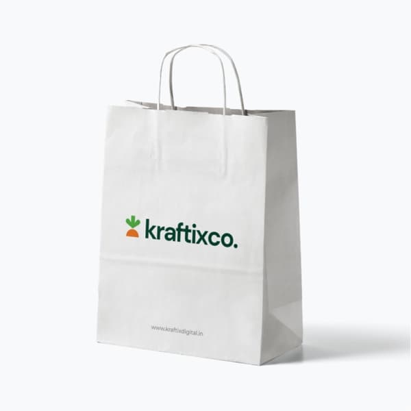 Get Customized Printed Paper Bags Wholesale Online with Kraftix Digital