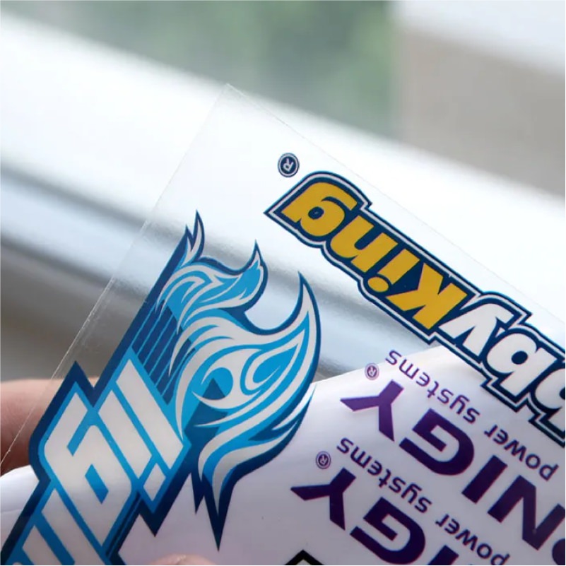 Print White-Ink Clear / Transparent Stickers Online