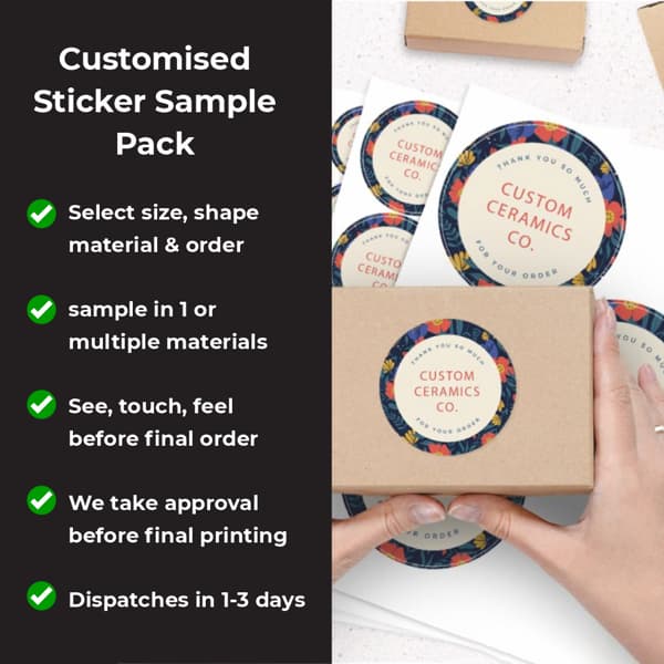 Custom Sticker Material Sample Kit | See & Feel The Quality