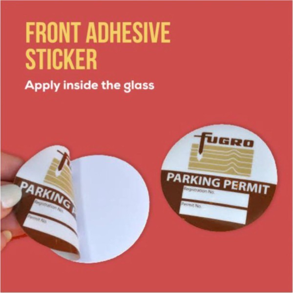 Custom Front Adhesive Stickers | For Inside Glass & Windows