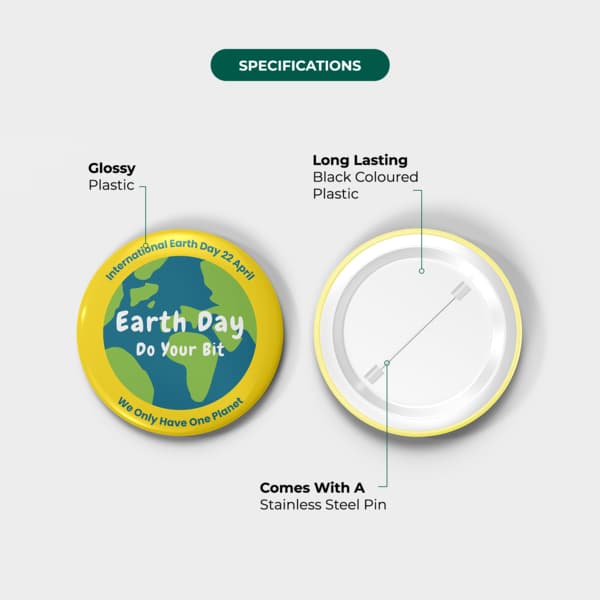 Custom Button Badges with Pin | Print Your Logo Online