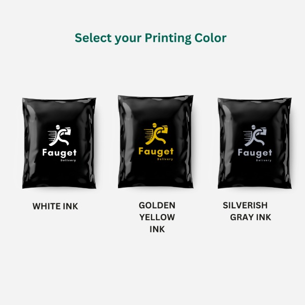 Custom Black Courier Bags | Tamper-Proof Polybags for Shipping