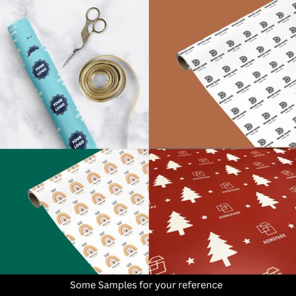 Custom Printed Wrapping Paper Rolls | For Branded Packaging
