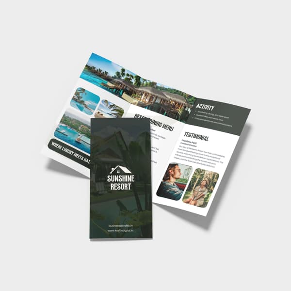 Custom Tri-Fold Brochure Printing | Folded Leaflets & Pamphlets
