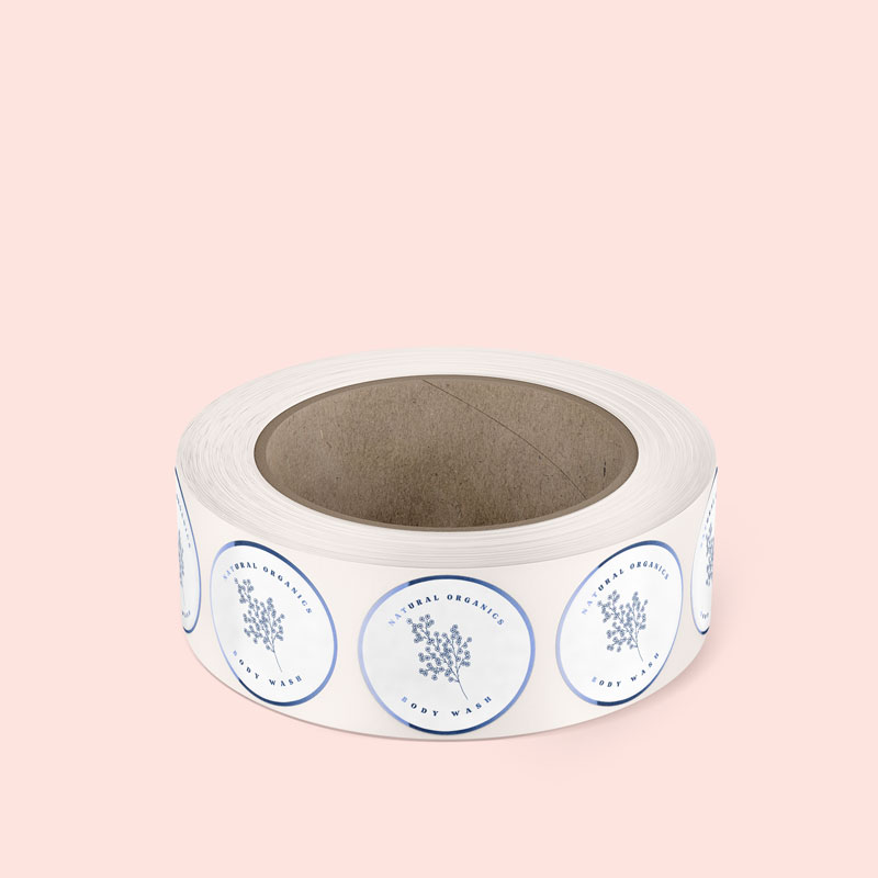 Circle Synthetic-Silver Labels - LabEX