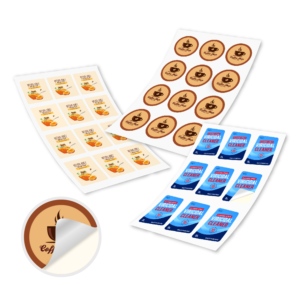 Mirrorkote Stickers - Gold Rich Reliable
