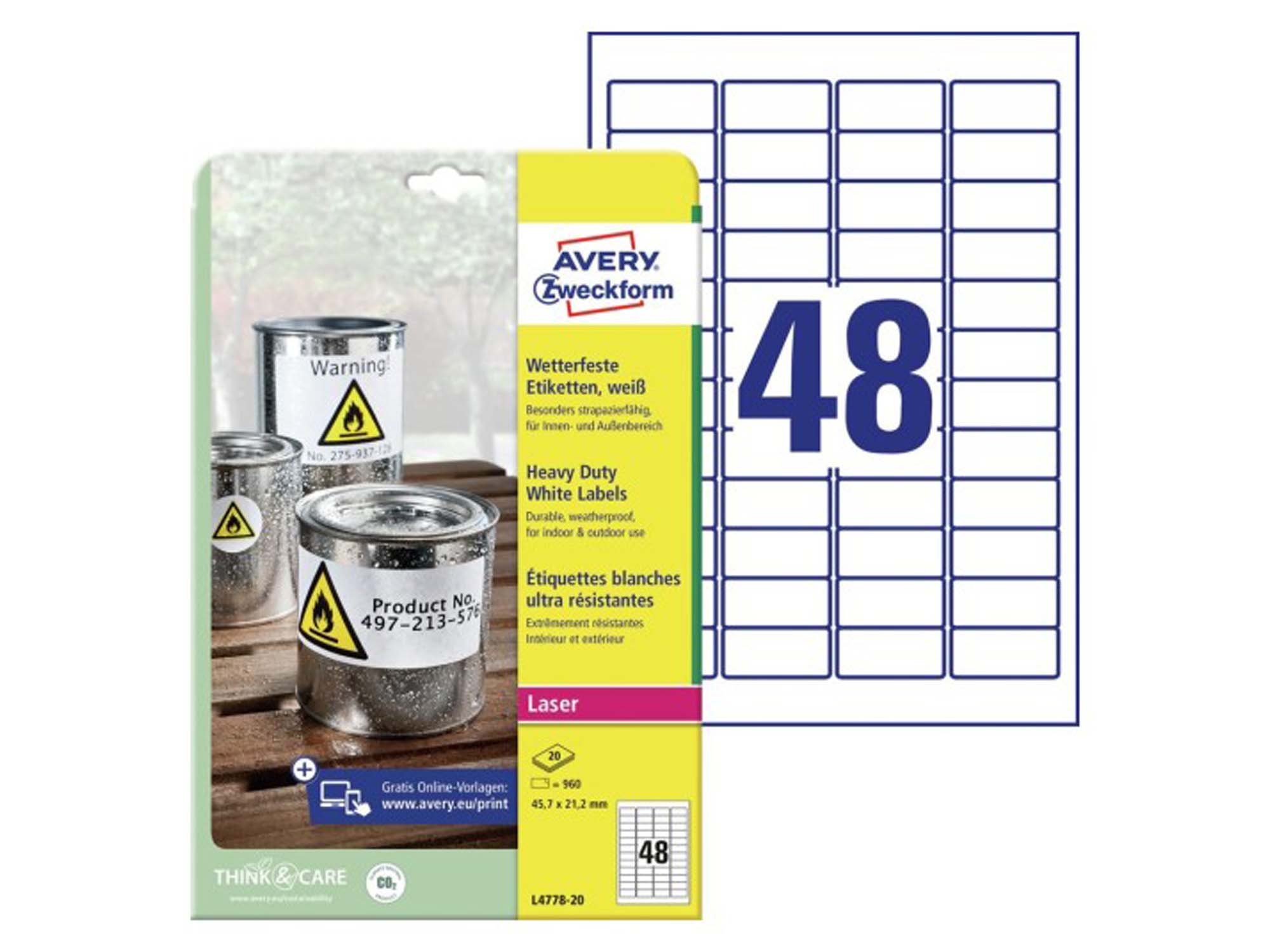 Weatherproof Film Labels (L4778-20) - Label Store