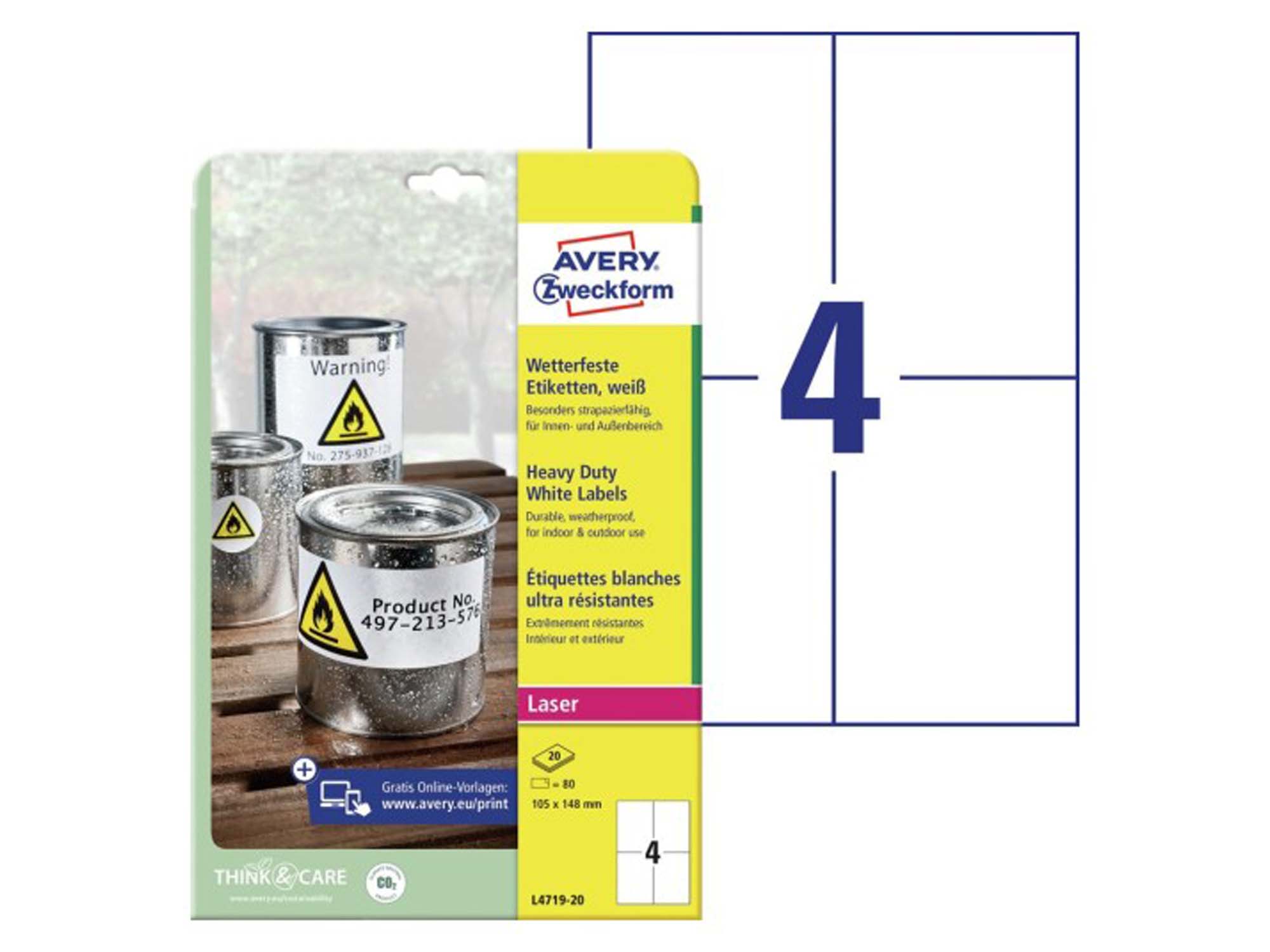 Heavy Duty Labels (L4719-20) - Label Store