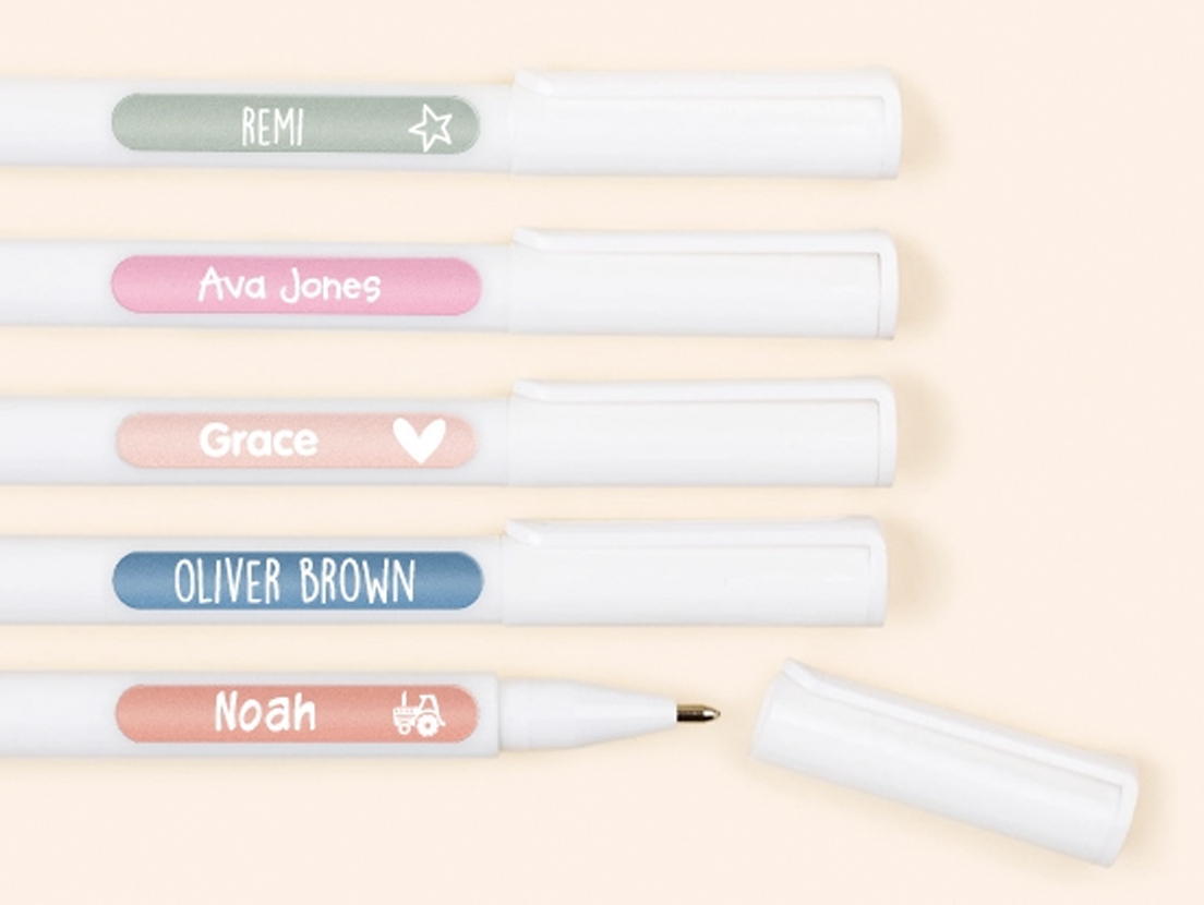 Mini Name Labels (One Colour) - TagMe