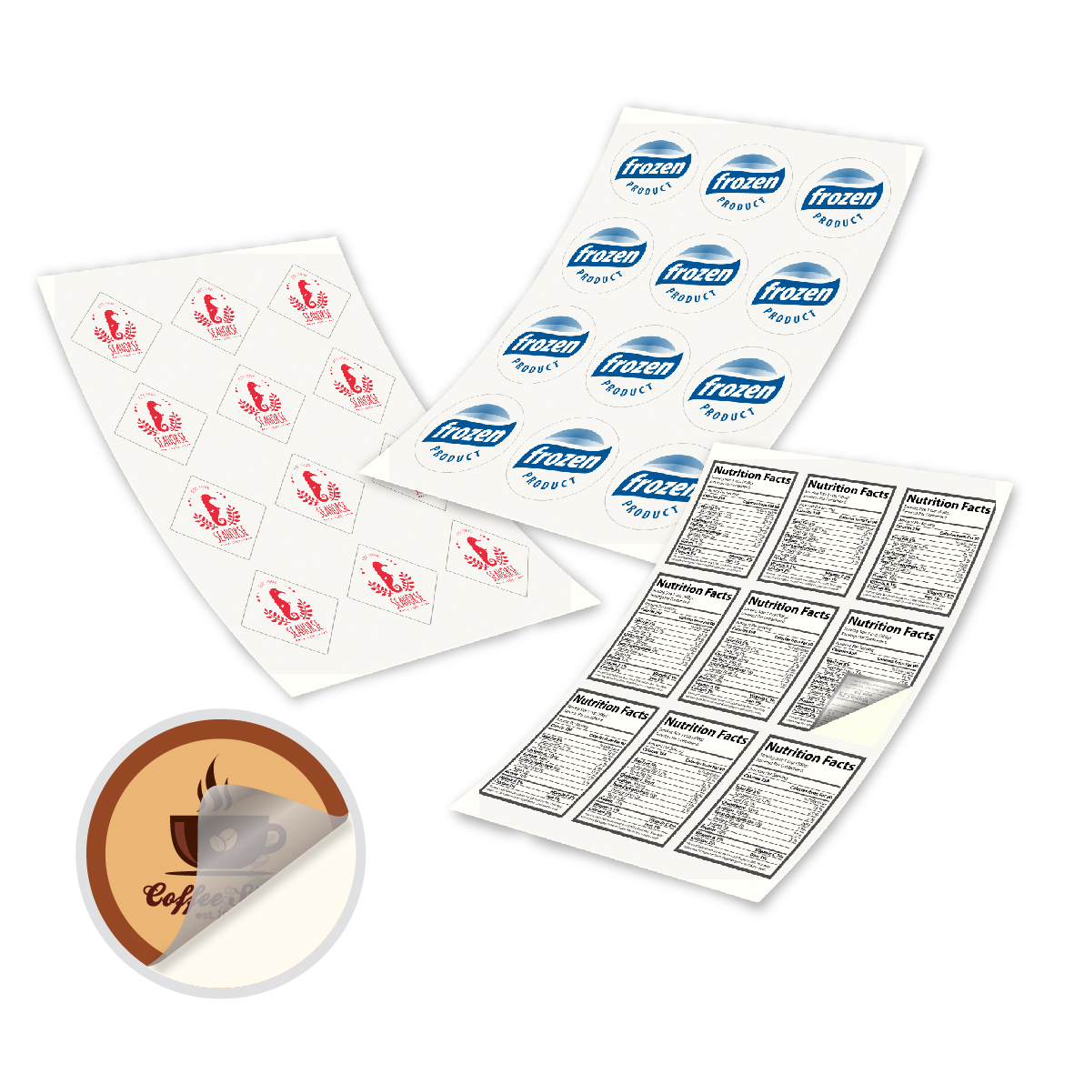 Upload Design - Matt Translucent Stickers - Print Shop SG