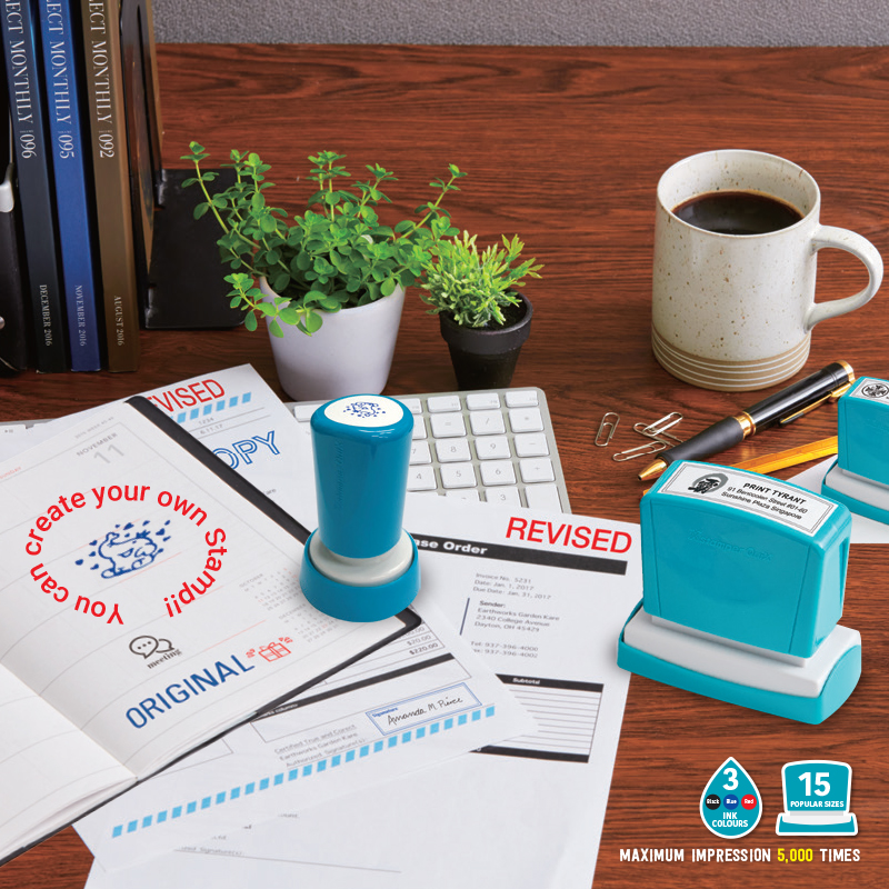 Pre-Inked Stamp 1-3 Lines - Print Tyrant Pte Ltd