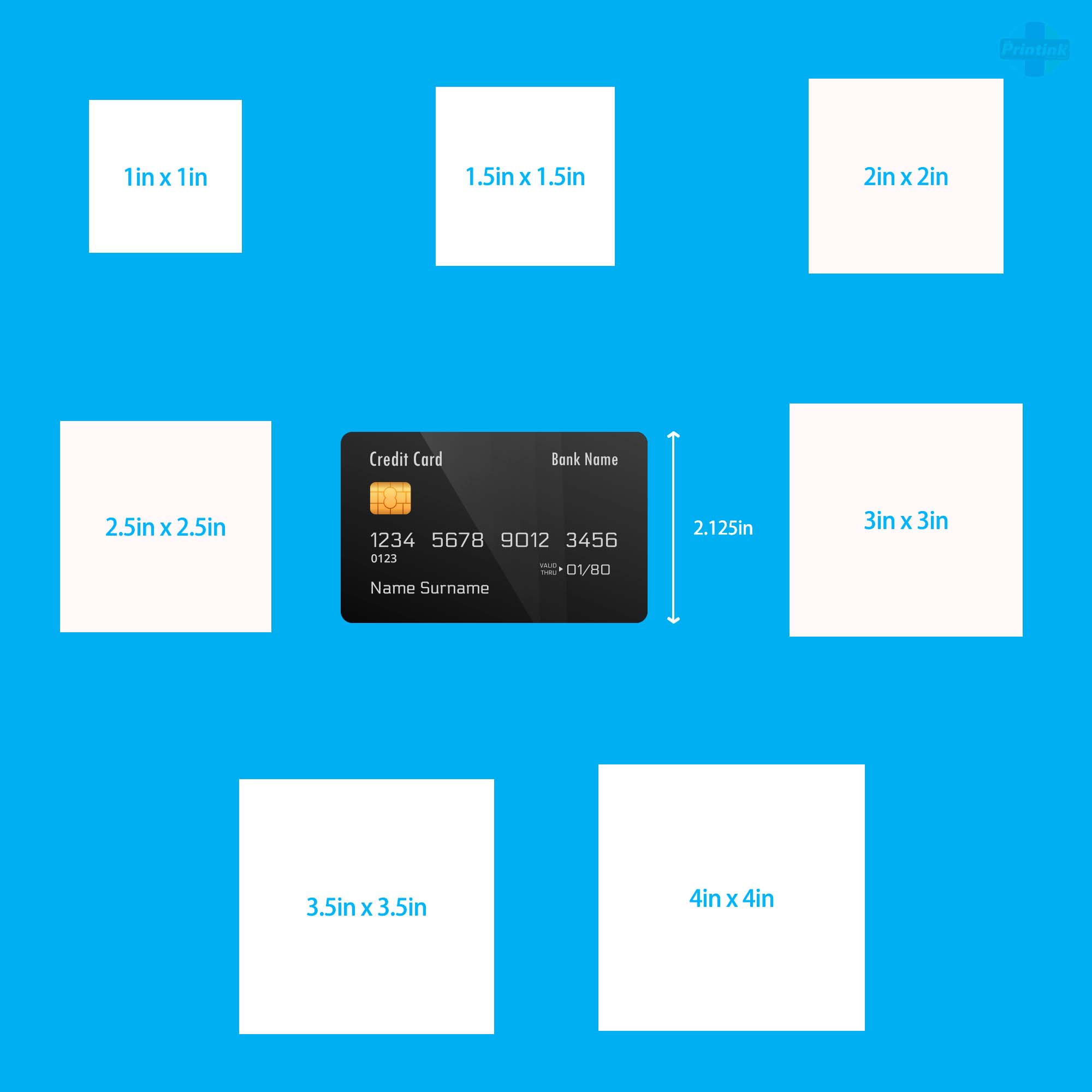 Your Success Starts, Round - Edge Square Stickers by Printink