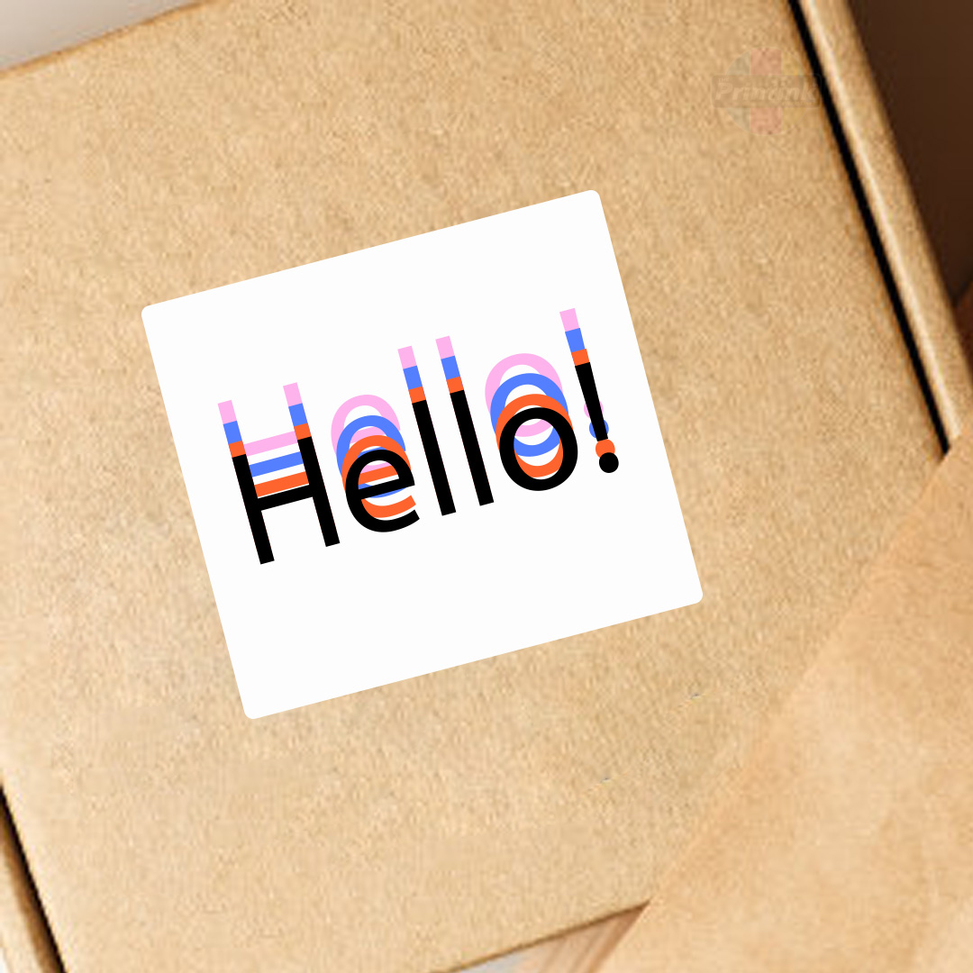 Your Success Starts, Round - Edge Square Stickers by Printink