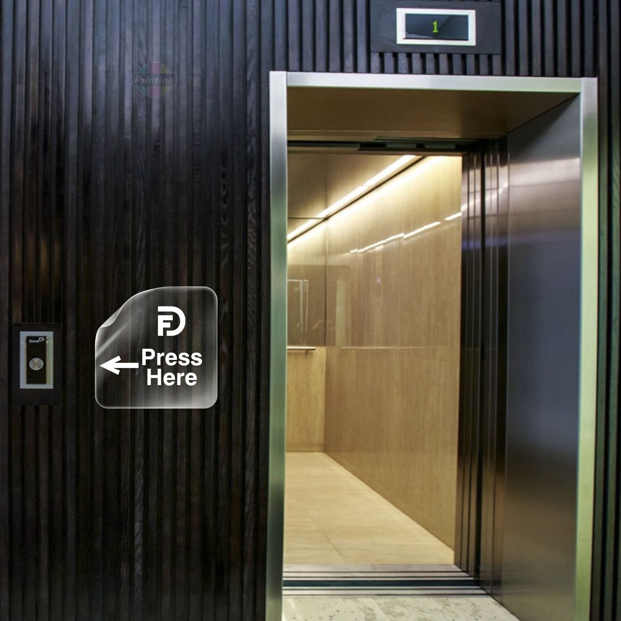 Your Success Starts, Round - Edge Square Stickers by Printink