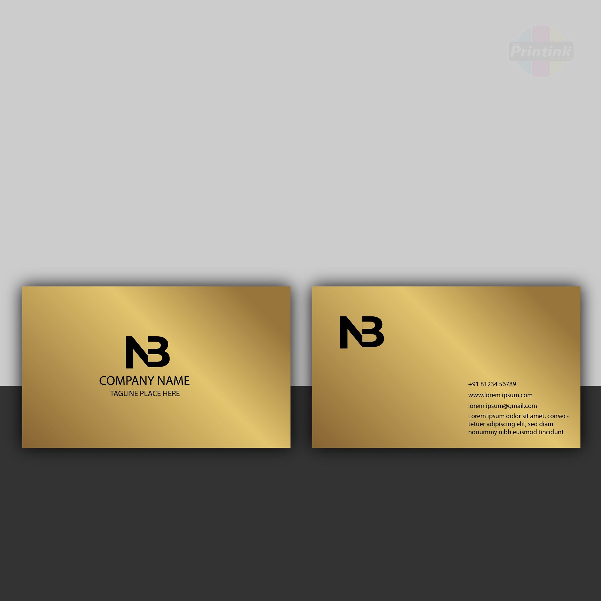 Gold Metallic Business Card - THE PRINTINK