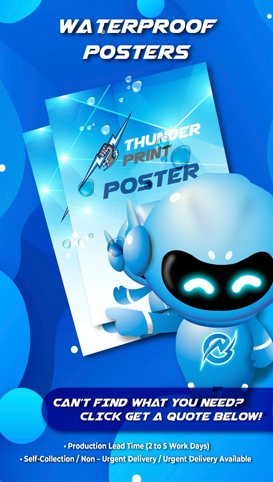 Waterproof Posters - ThunderprintSG
