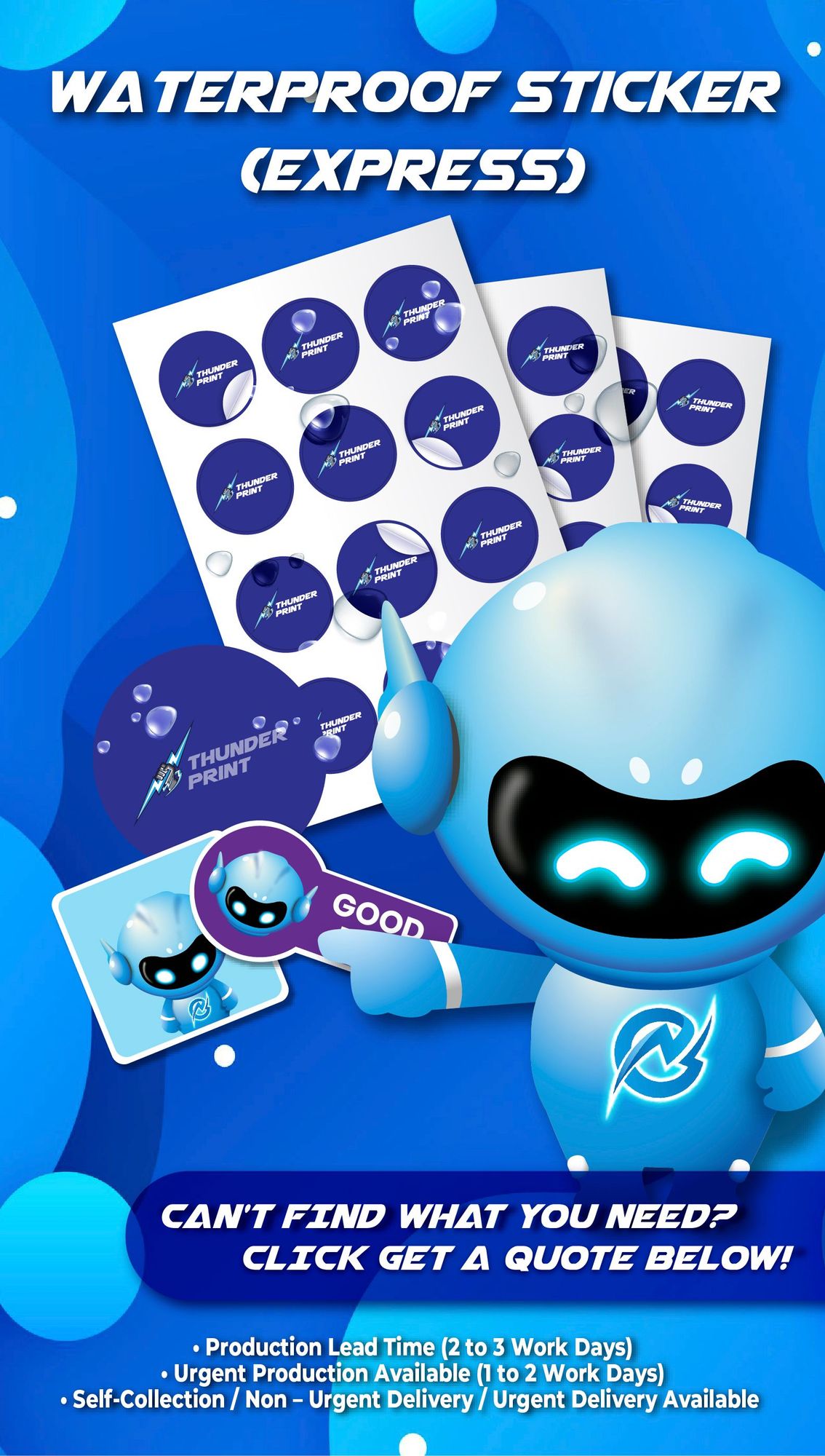 Custom Waterproof Label Sticker