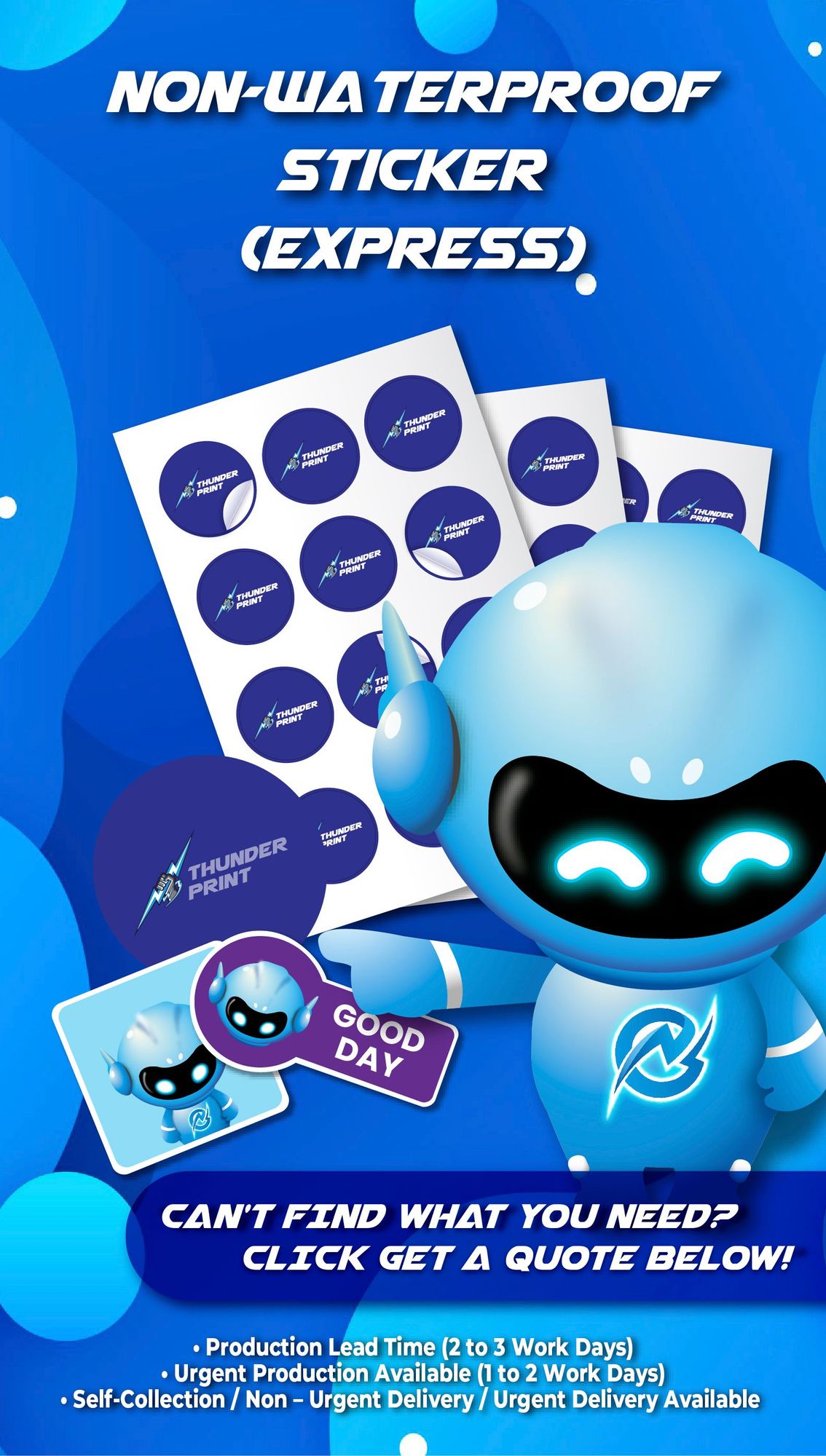 Custom Non-Waterproof Label Sticker