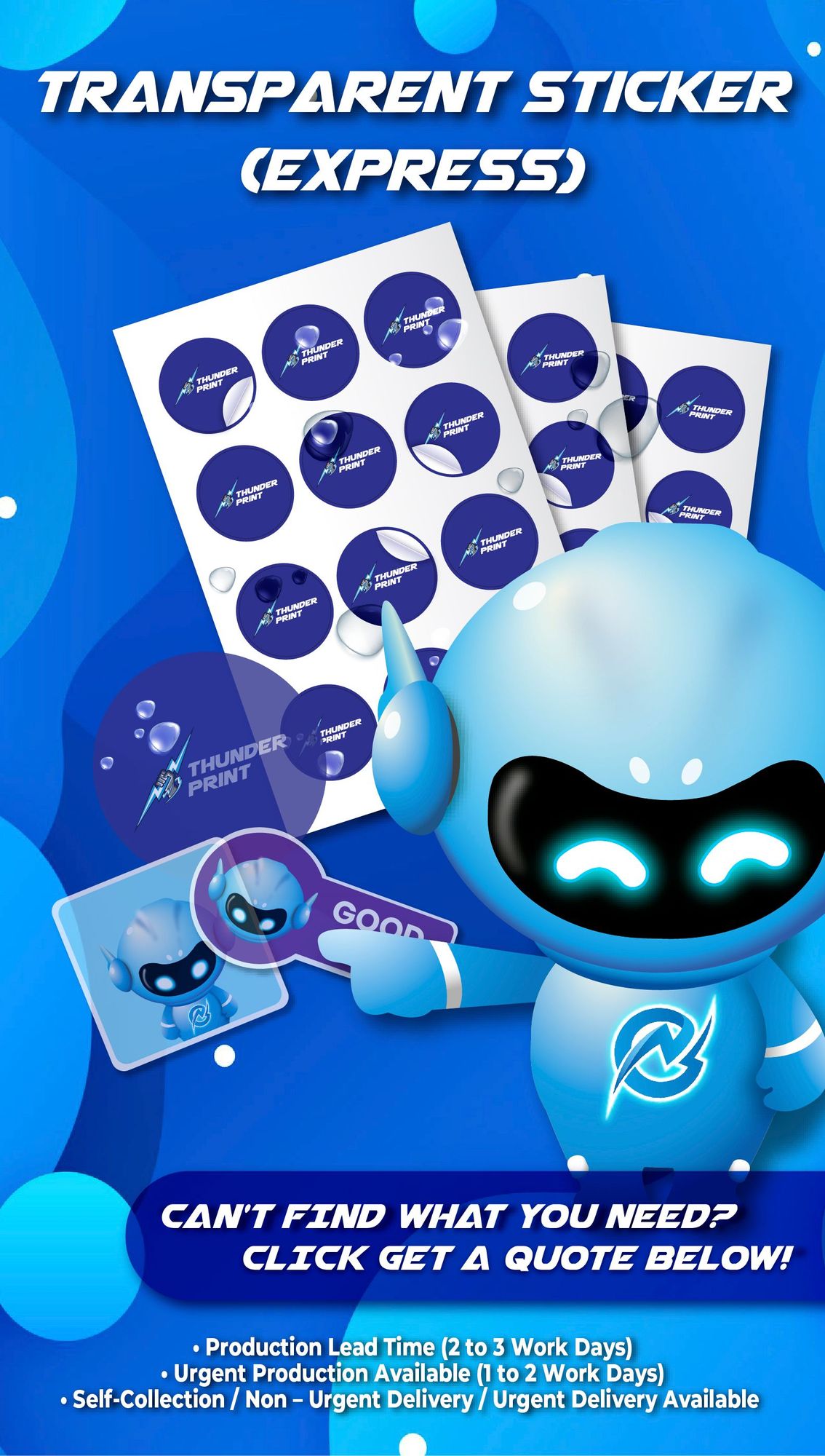 Custom Transparent Sticker