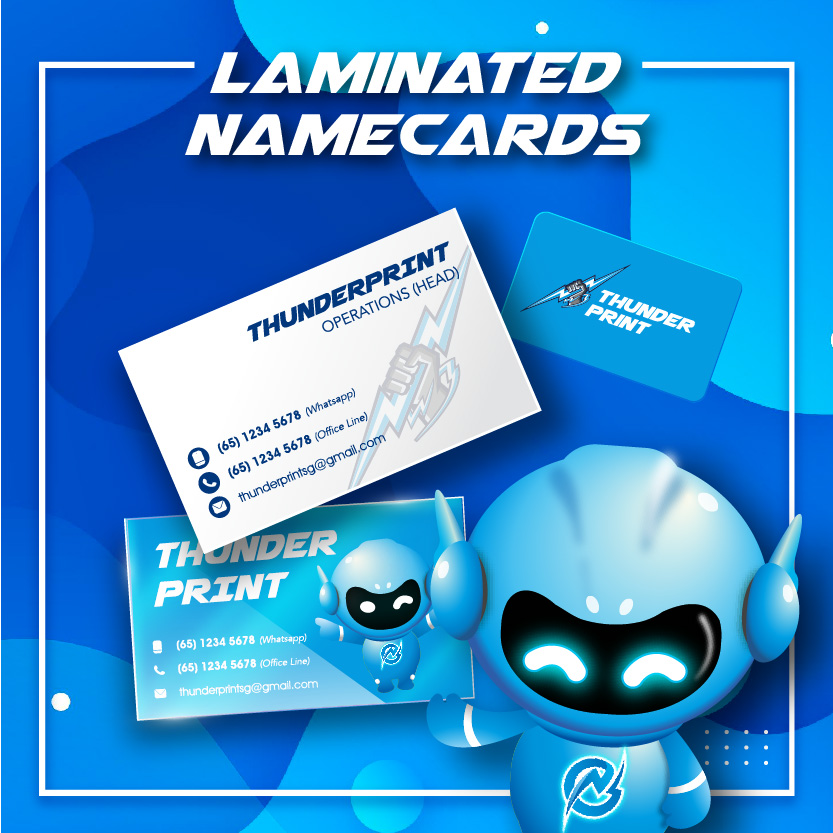 Laminated Namecards - ThunderprintSG