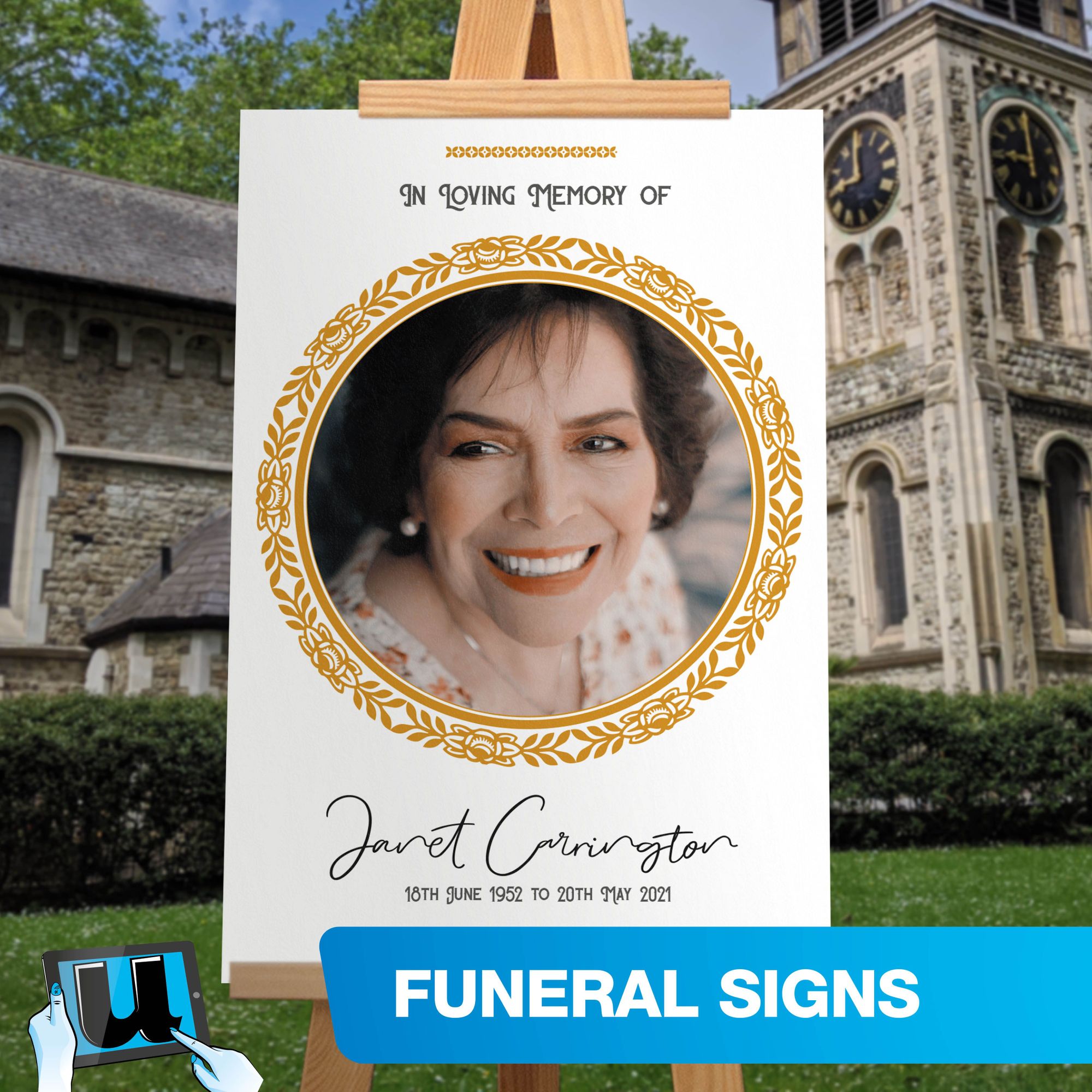Funeral Welcome Signs