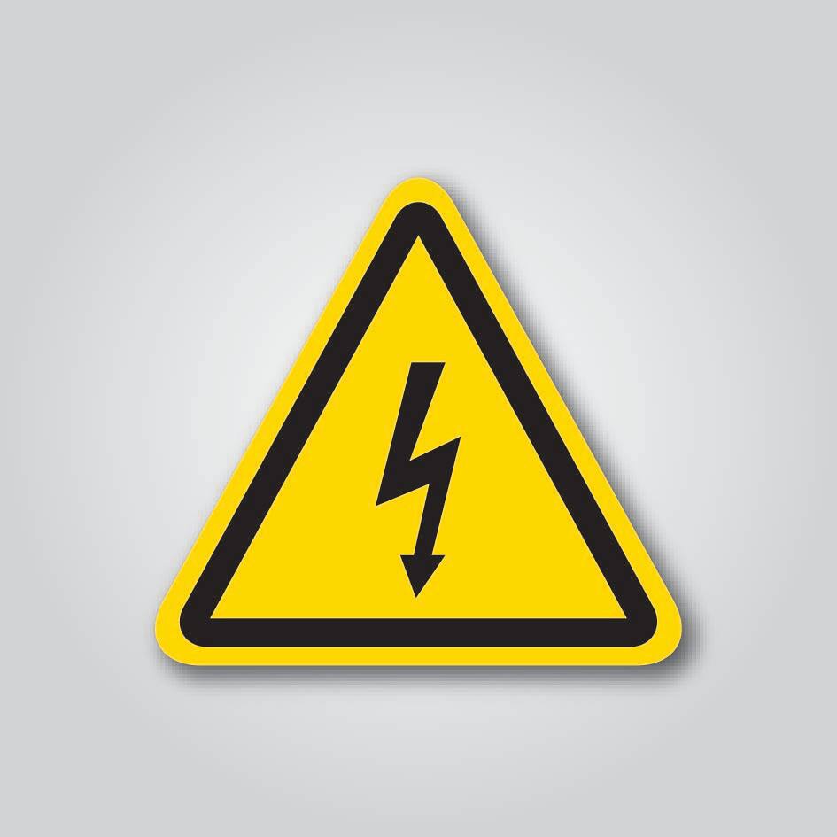 Electrical Shock / Electrocution Label - Wadsworth Graphics Pte Ltd
